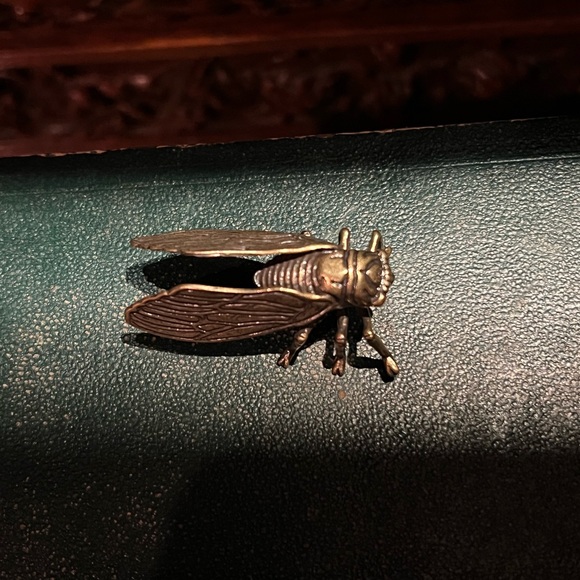 Accents | Solid Brass Cicada Vintagestyle Sculpture Desk Decor | Poshmark